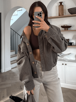 FARO - CORDUROY JACKET TAUPE - VANILE