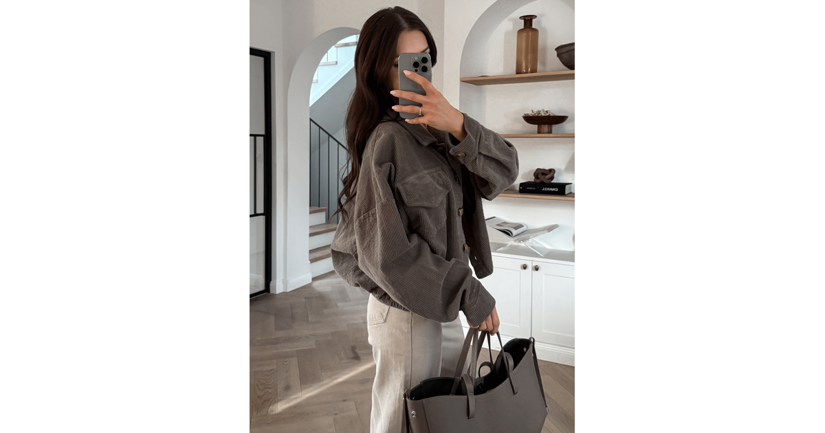 FARO - CORDUROY JACKET TAUPE - VANILE
