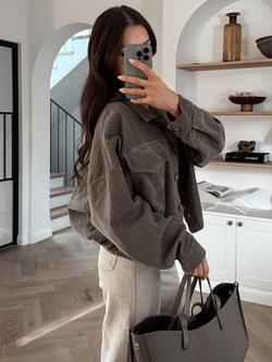 FARO - CORDUROY JACKET TAUPE - VANILE